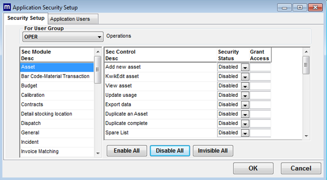 C.A.M. inc. - Managing System Security Following a Mainsaver Upgrade